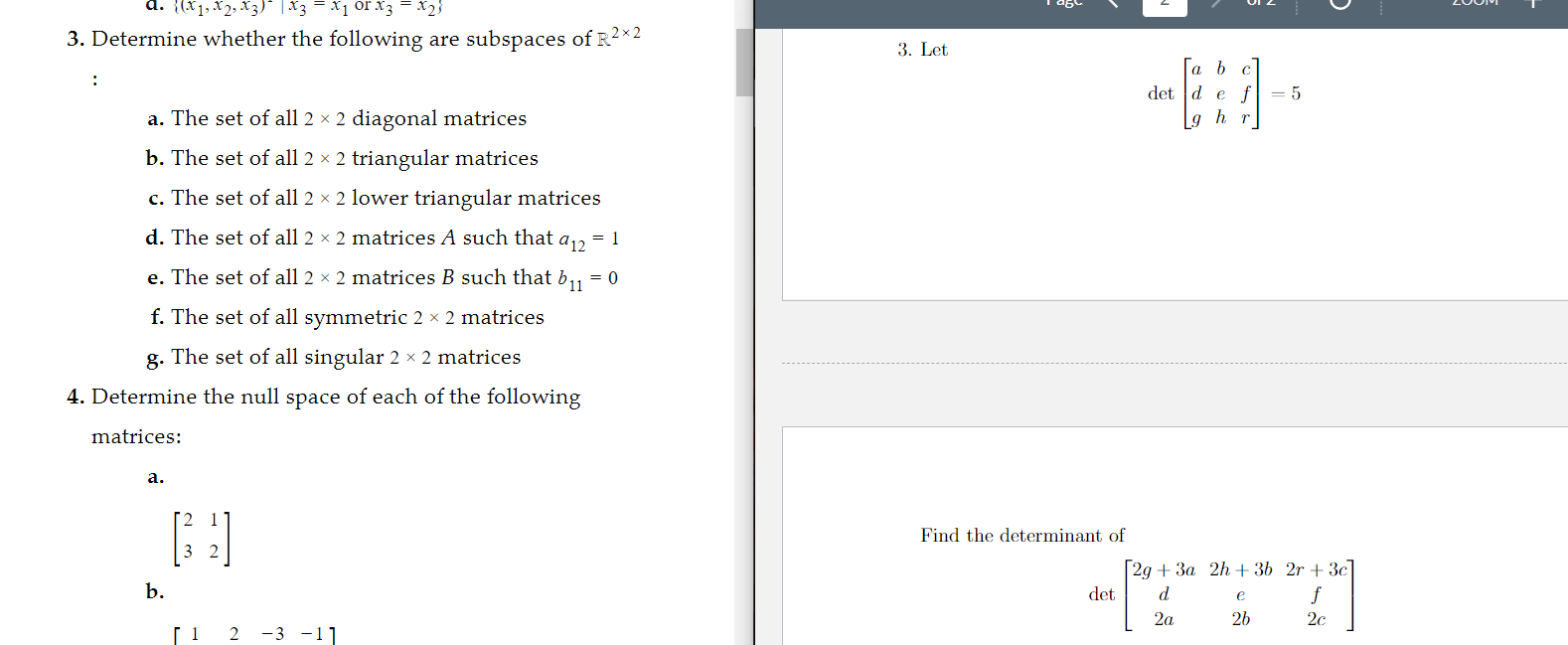 Solved Use the problem on the right to answer 3 A C F | Chegg.com