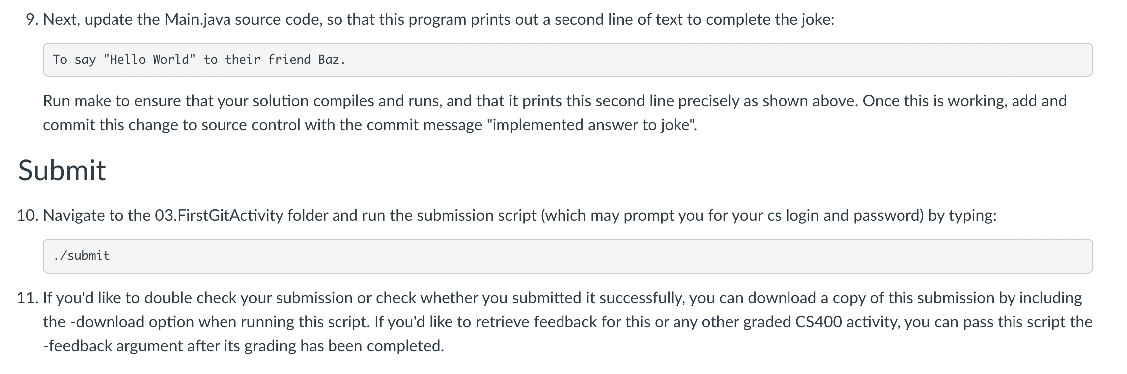 03. First Git Activity Setup 1. Log into your google | Chegg.com
