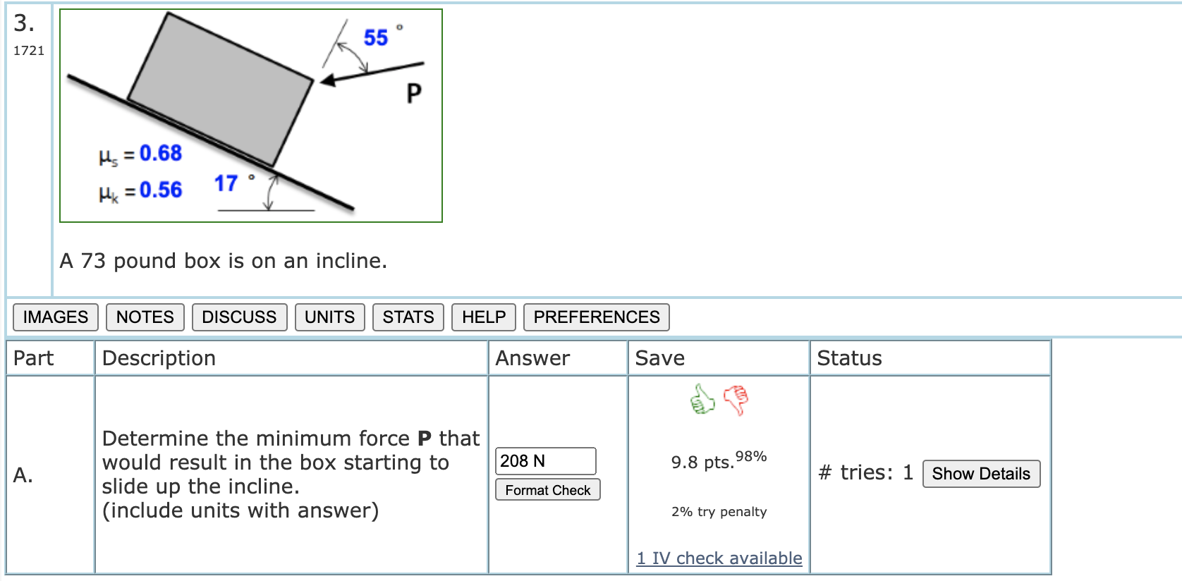 Solved Determine The Minimum Force P That Would Result In