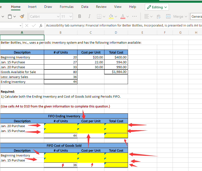 Better Bottles, Inc. uses a periodic inventory system | Chegg.com