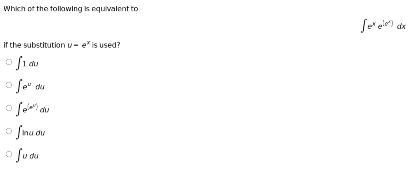 Solved Which Of The Following Is Equivalent To Sex Ele Dx