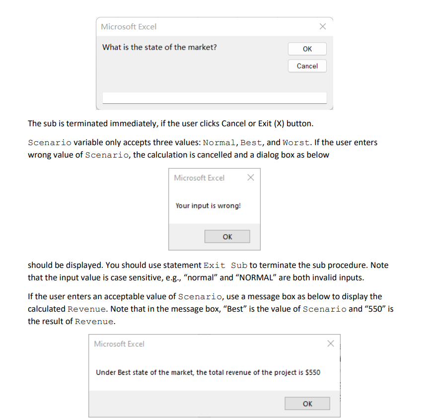Q2. (15 points) In Module Q2, write a sub procedure | Chegg.com