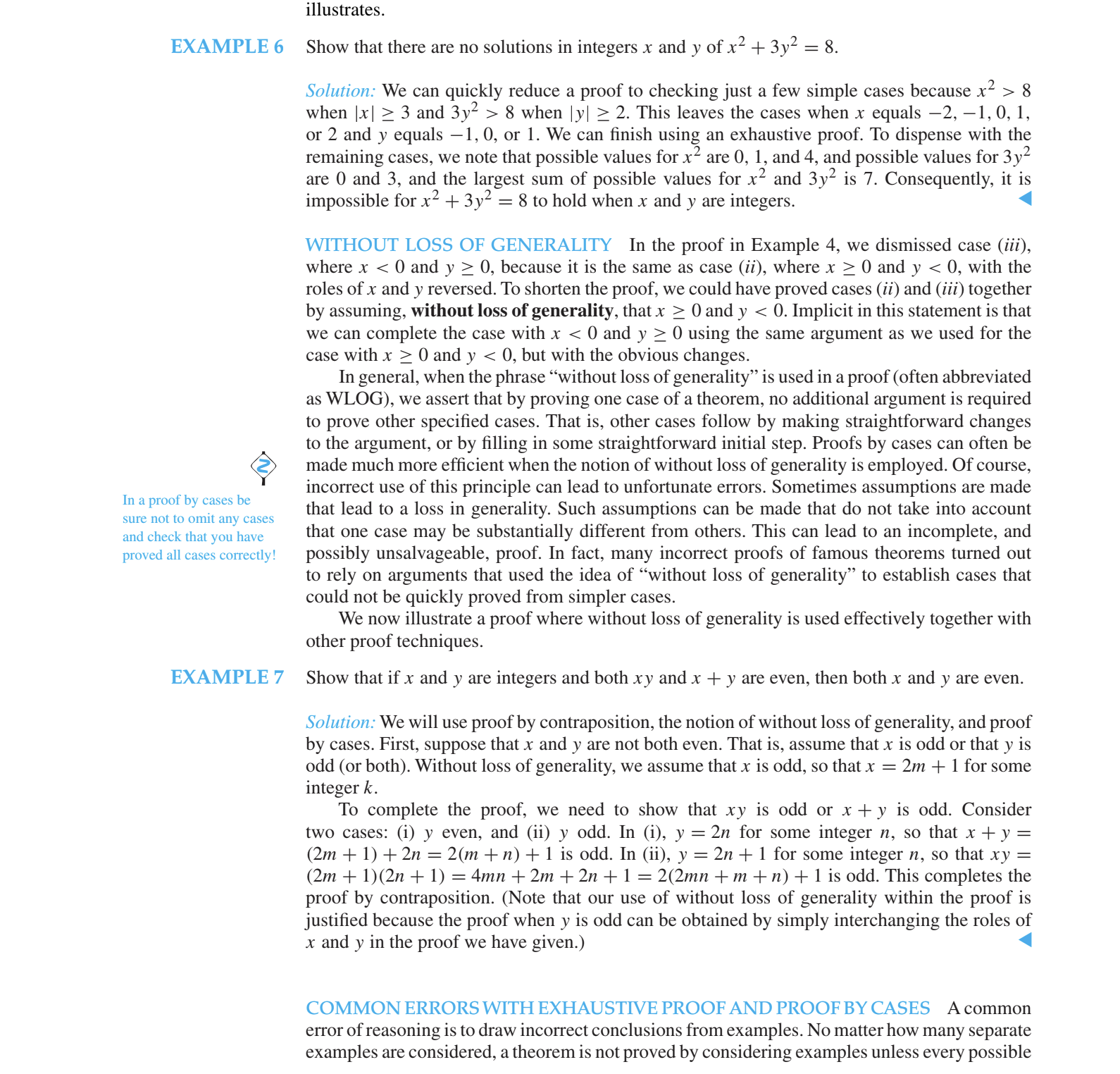 Solved Exercise 1.8.6 Prove using the notion of without loss | Chegg.com
