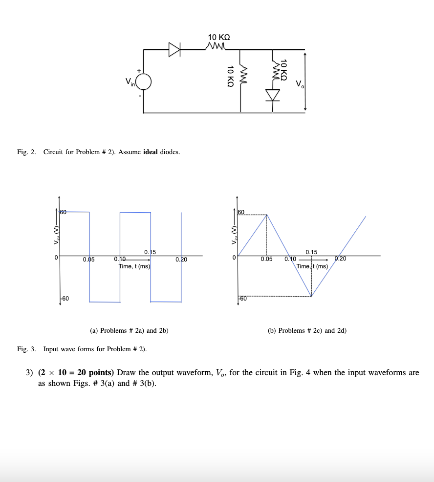 Solved a) (2×5=10 points) For the circuit shown in Fig. 2, | Chegg.com