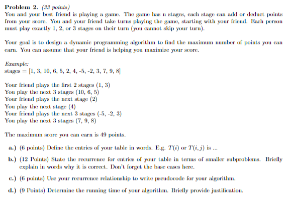 Solved Problem 2. (39 points) You and your best friend is | Chegg.com