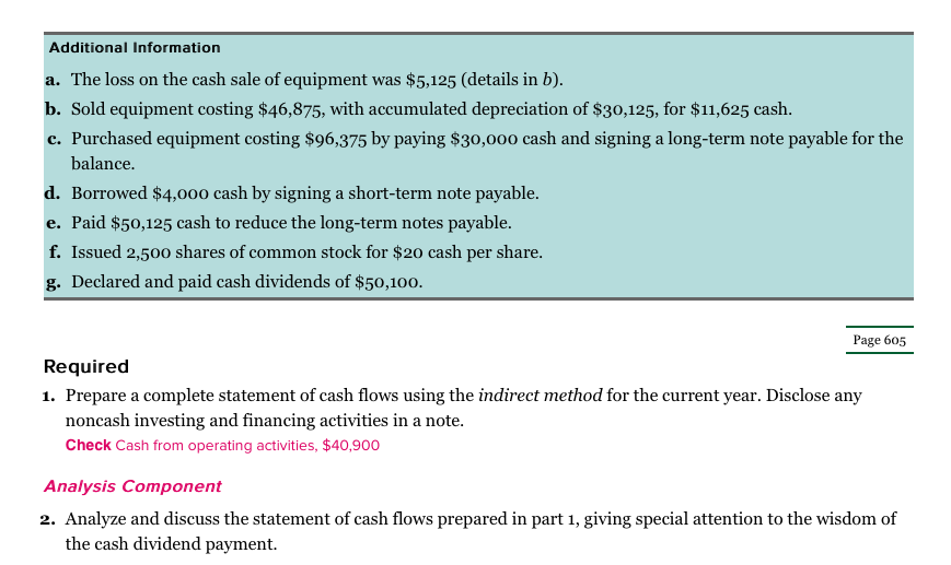 Solved Problem 16-3A Indirect: Statement of cash flows AP2 @ | Chegg.com