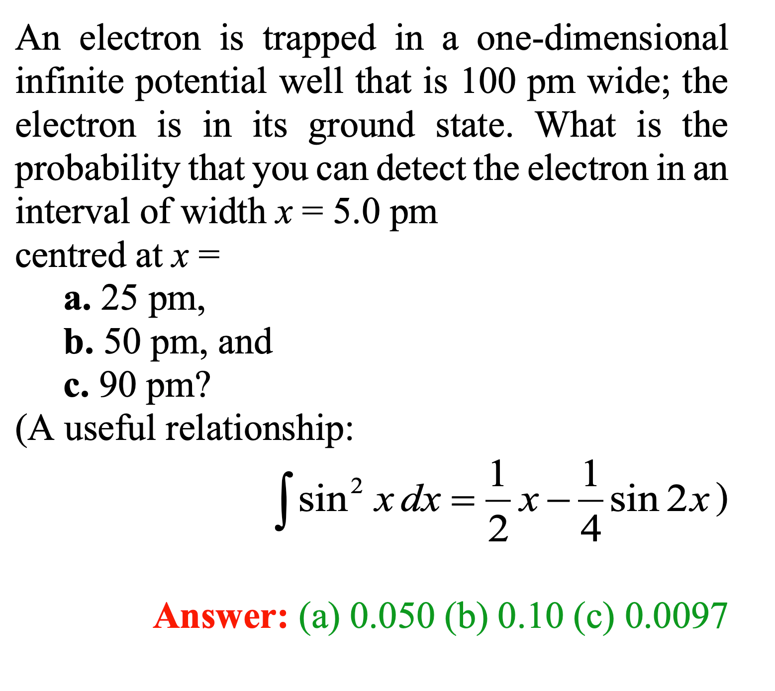 Solved By An Expert An ﻿electron Is ﻿trapped In ﻿a