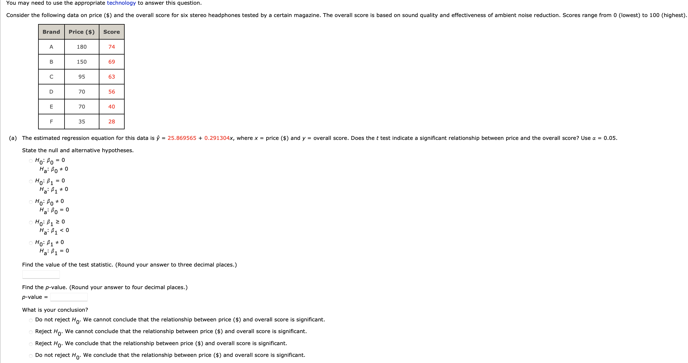 Solved State the null and alternative hypotheses. | Chegg.com