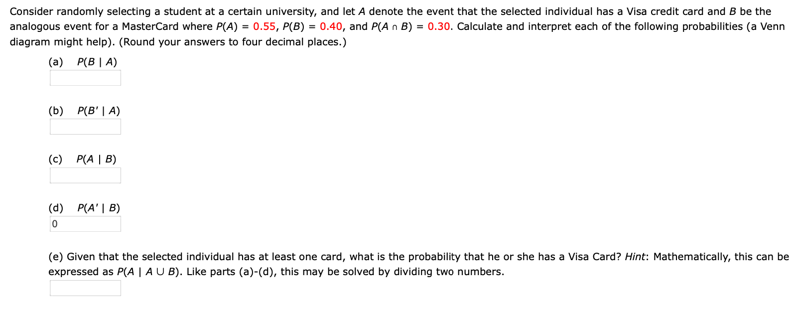 Solved Consider randomly selecting a student at a certain | Chegg.com
