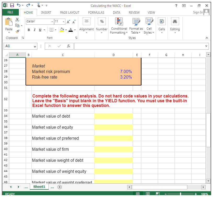 Solved Problem 13-11 Finding the WACC. | Chegg.com