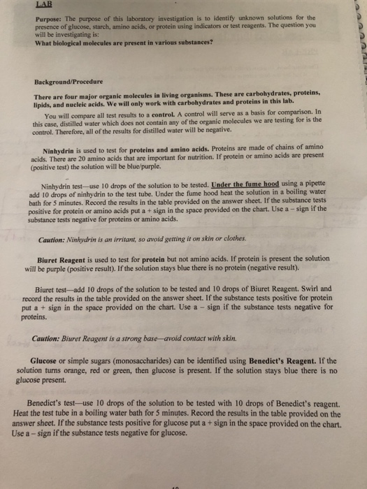 LAB Purpose: The purpose of this laboratory | Chegg.com