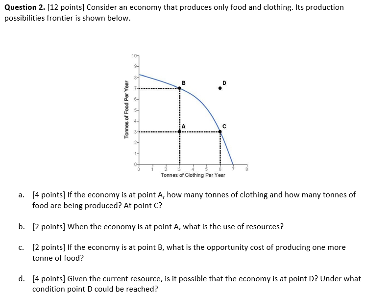 Solved Question 2. [12 points] Consider an economy that | Chegg.com