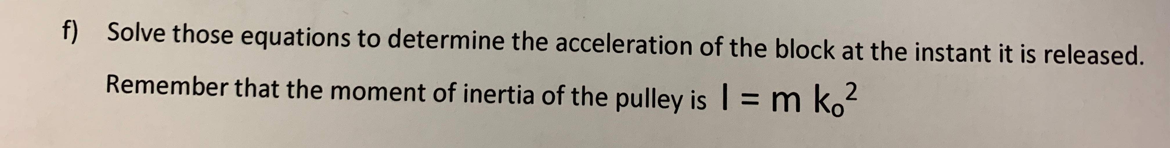 Solved If the 250-lb block is released from rest when the | Chegg.com