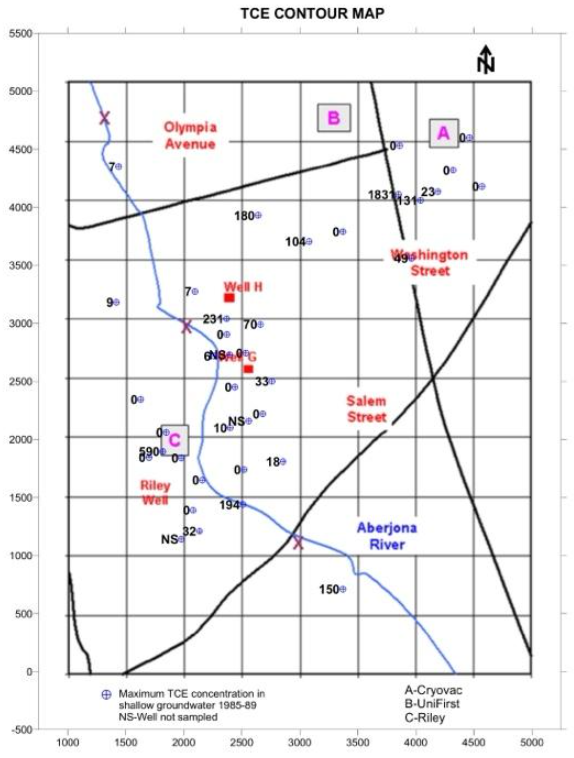 I need help making a TCE is concentration contour | Chegg.com