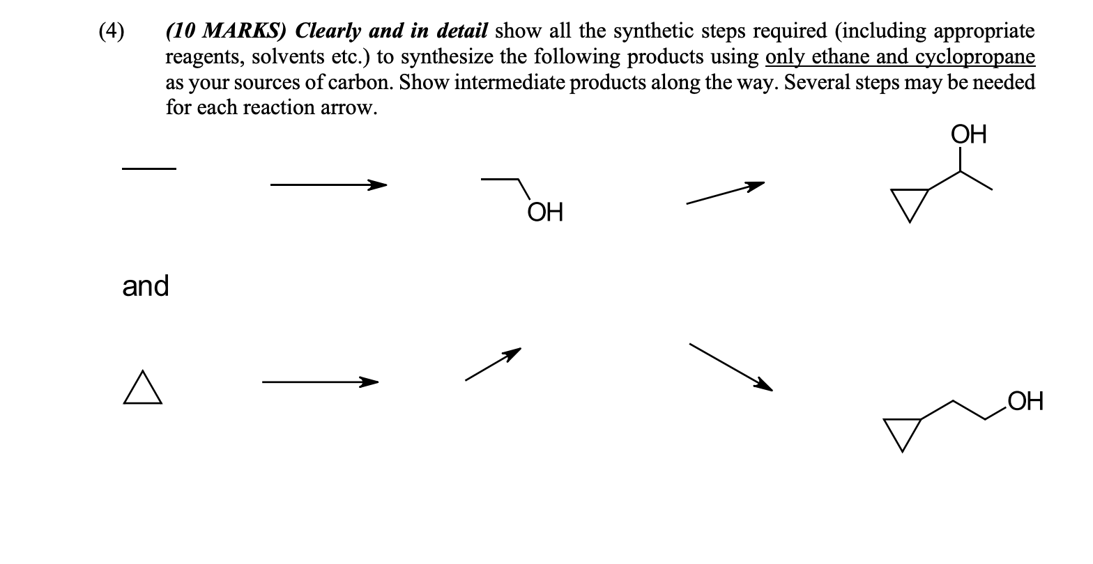 Solved (4) (10 ﻿MARKS) ﻿Clearly and in detail show all the | Chegg.com