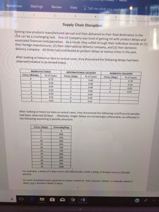 Solved References Mailings Review View Tell Me What You