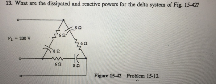 Solved What are the dissipated and reactive powers for the | Chegg.com
