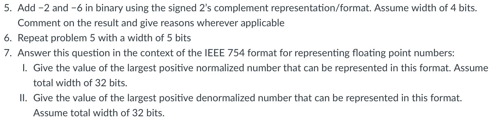 Solved Add -2 ﻿and -6 ﻿in binary using the signed 2 's | Chegg.com