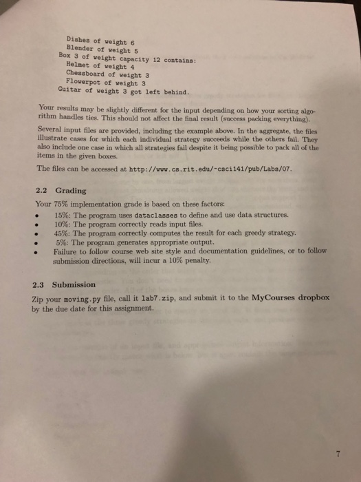 Solved 2 Implementation (75%) Each student will individually | Chegg.com