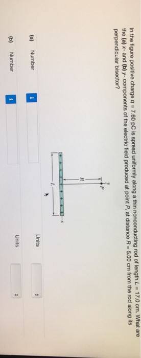 Solved In the figure positive charge q 7.60 pC is spread | Chegg.com