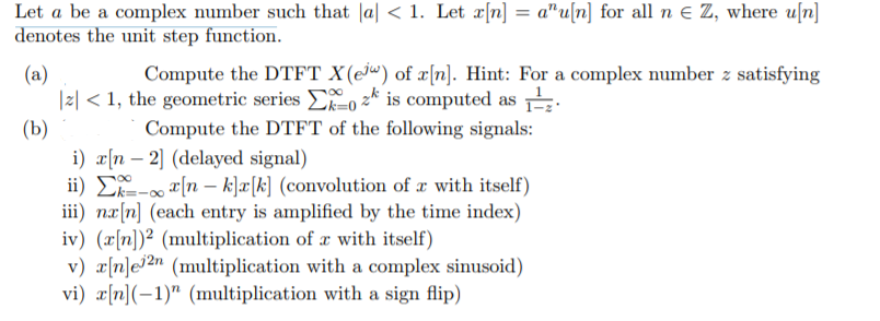 Solved Let a be a complex number such that lal