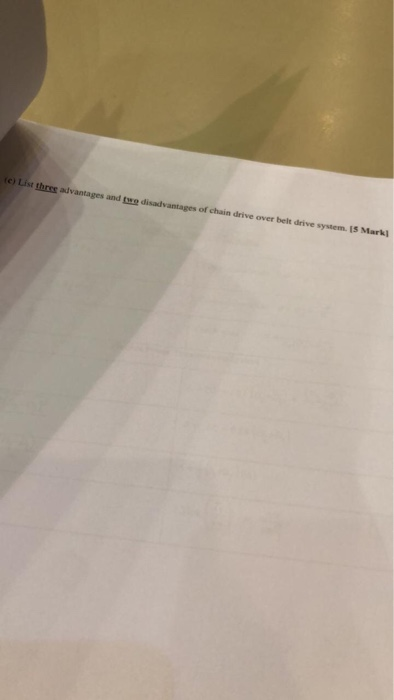 Solved e) List three advantages and twe disadvantages of | Chegg.com