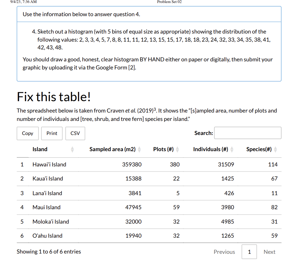 Solved Use the information below to answer question 4. 4. | Chegg.com