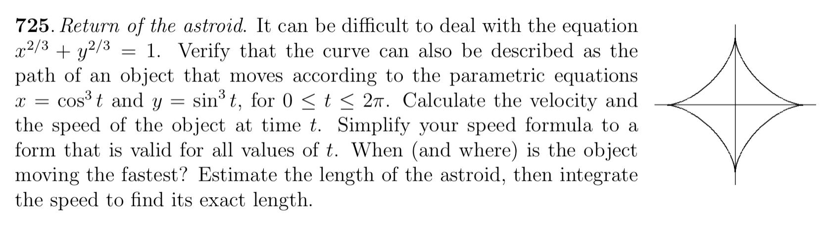 [Solved]: 725. Return of the astroid. It can be difficult