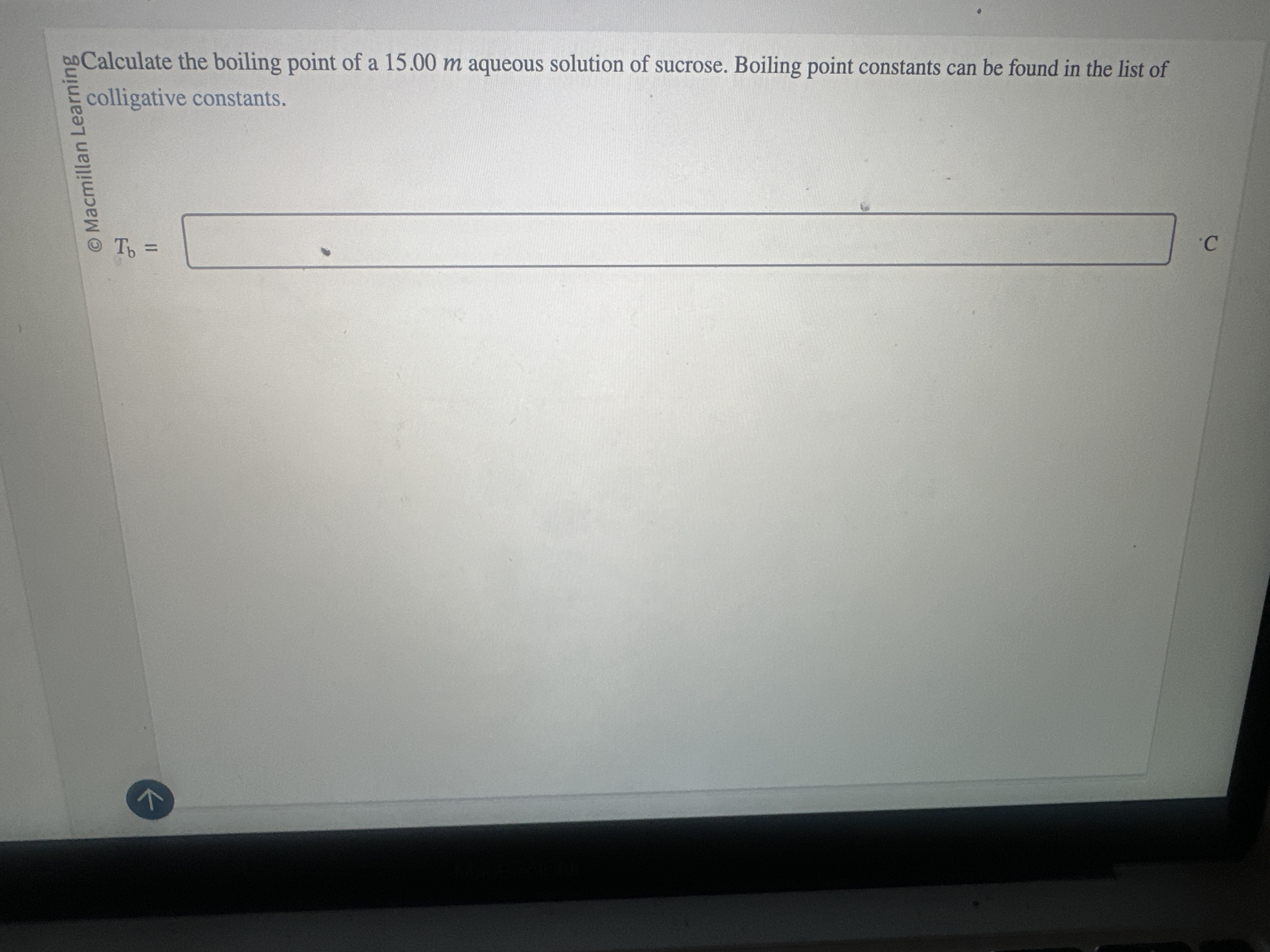 Solved ancalculate the boiling point of a 15.00m ﻿aqueous | Chegg.com