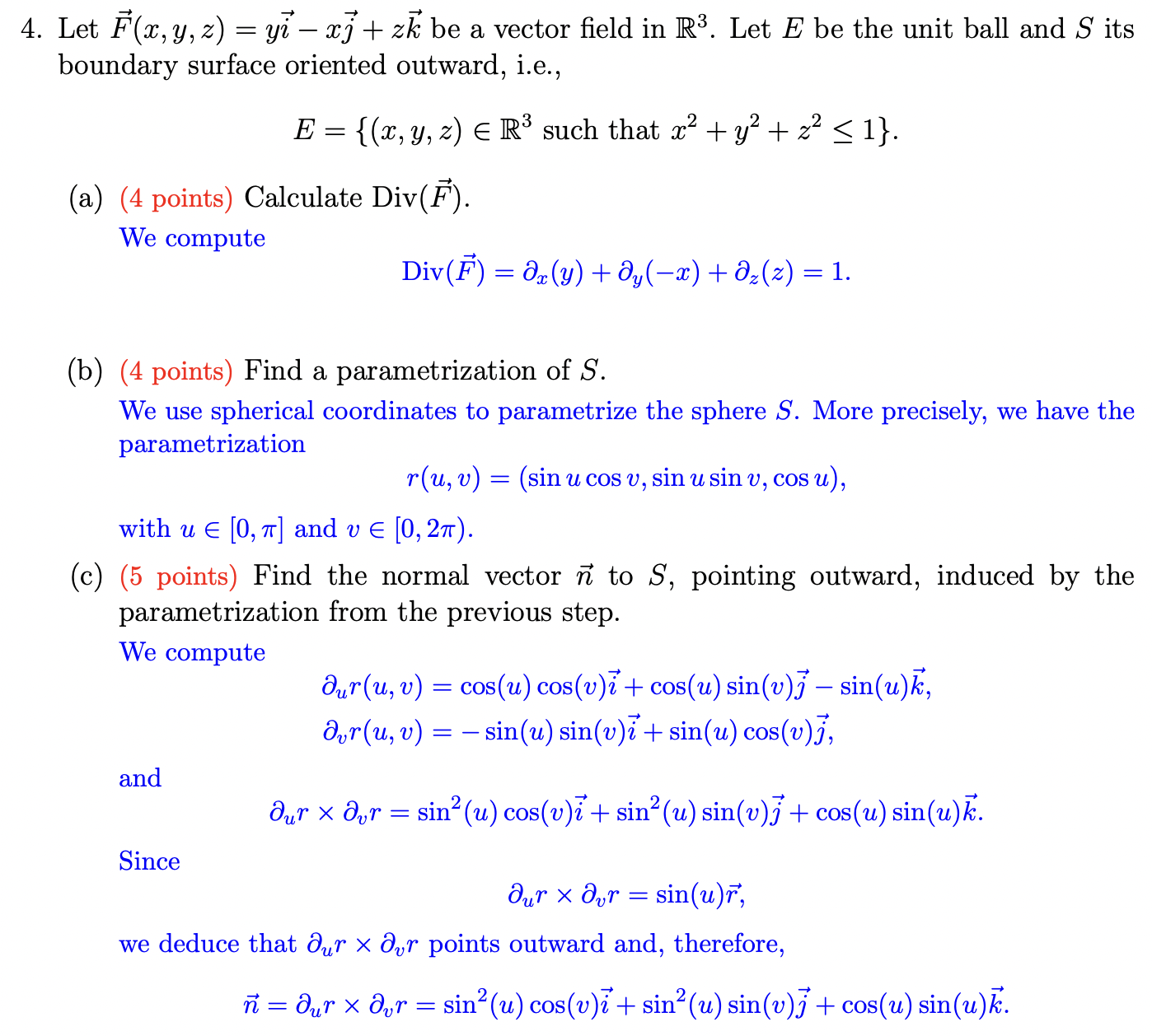 Solved 4. Let F(x,y,z)=yi−xj+zk be a vector field in R3. Let | Chegg.com