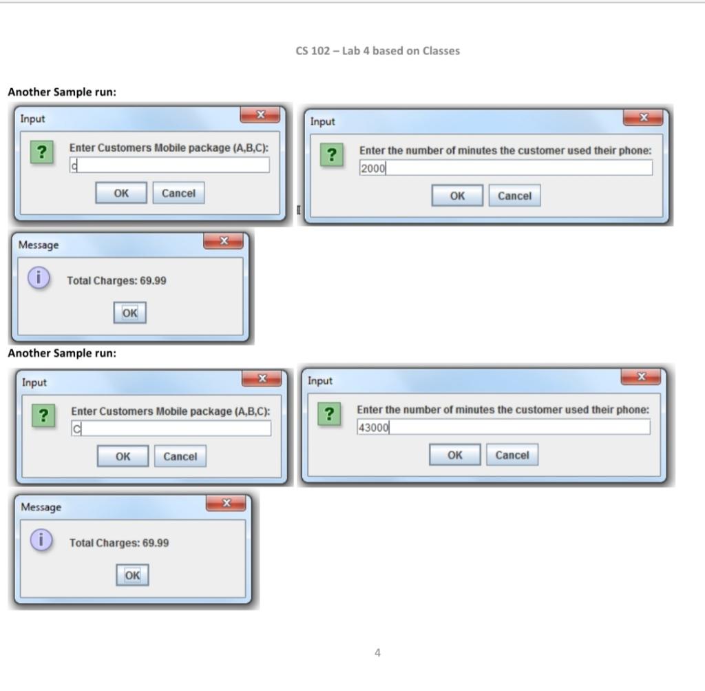 Solved CS 102 - Lab 4 based on Classes Purpose UML class | Chegg.com