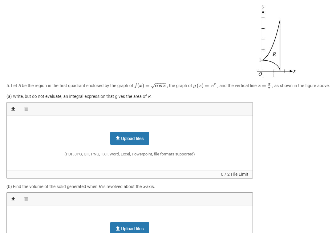 Solved IR 5. Let Rbe the region in the first quadrant | Chegg.com