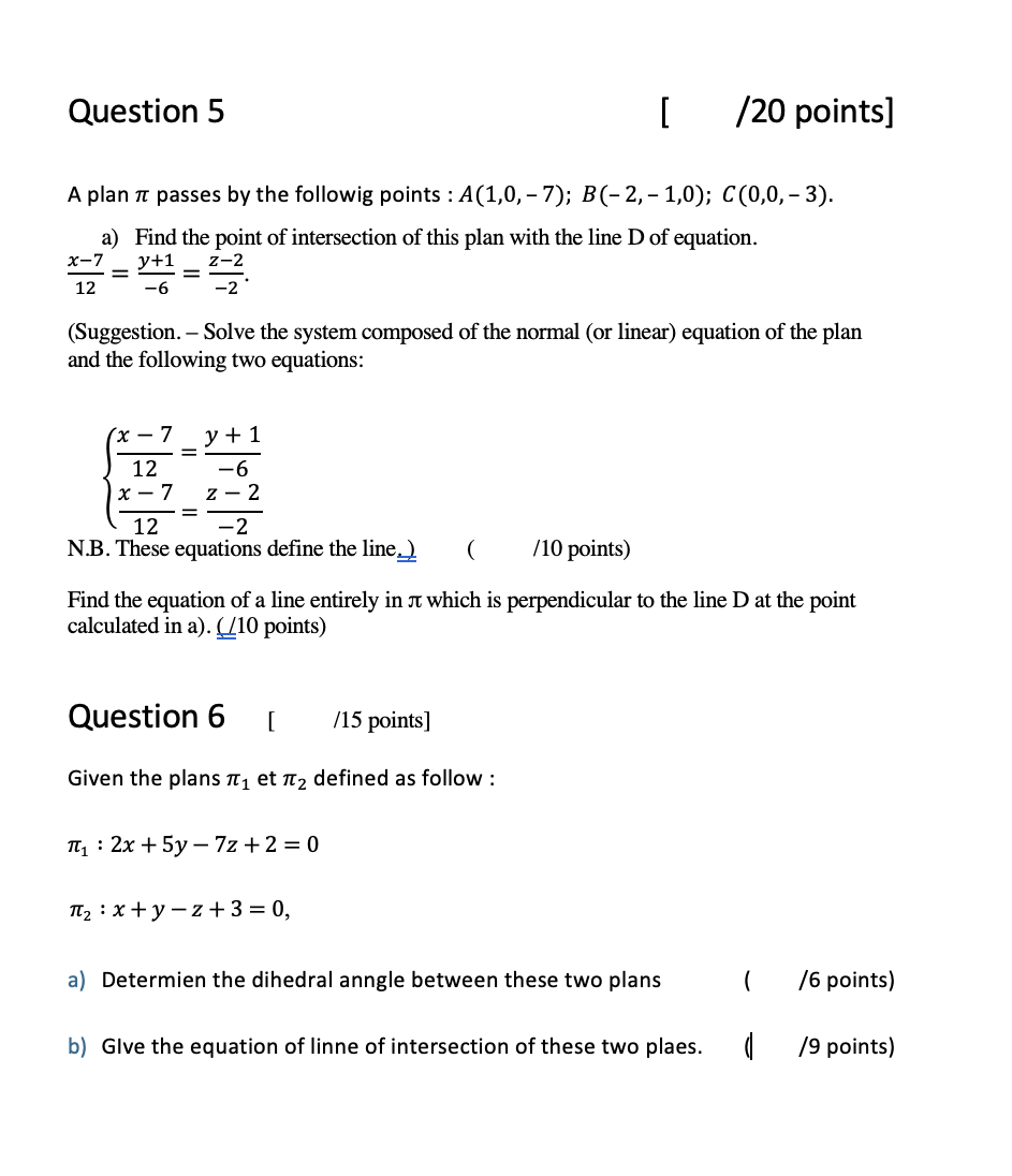 Solved \r\nGiven the following two left lines. \\[ | Chegg.com