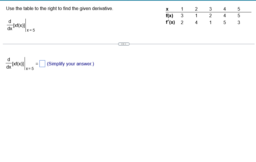 Solved Use the table to the right to find the given | Chegg.com