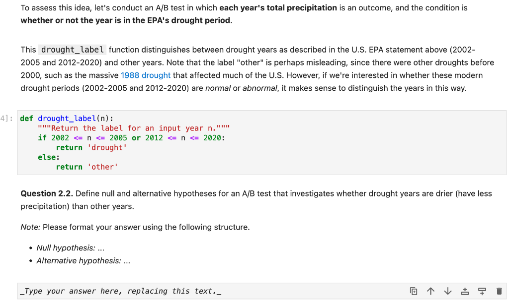 Solved To assess this idea, let's conduct an A/B test in | Chegg.com