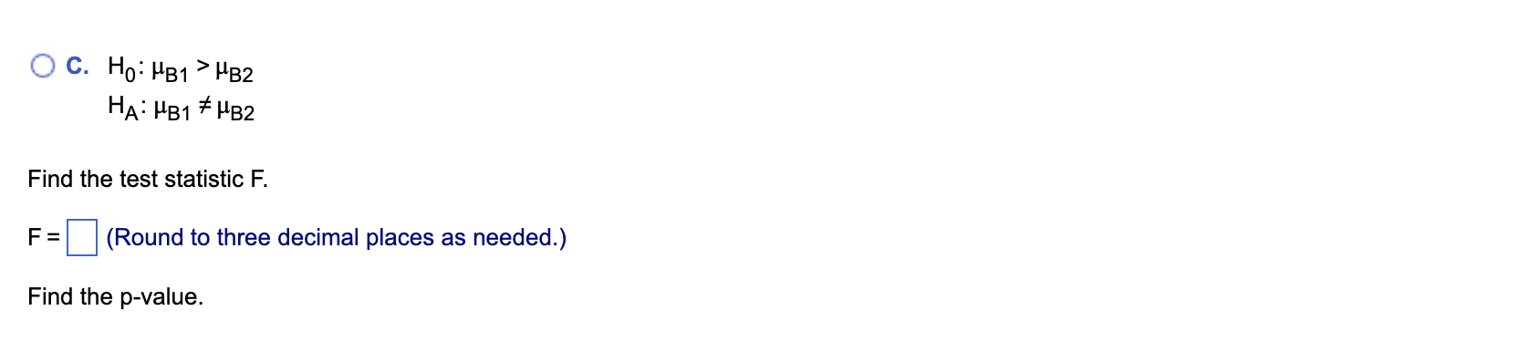 Solved Consider the following data for a two-factor | Chegg.com