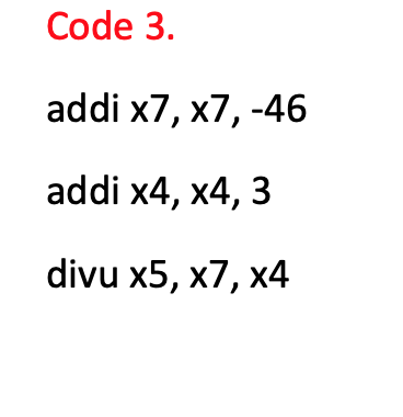 Run the following three codes separately in RARS and | Chegg.com