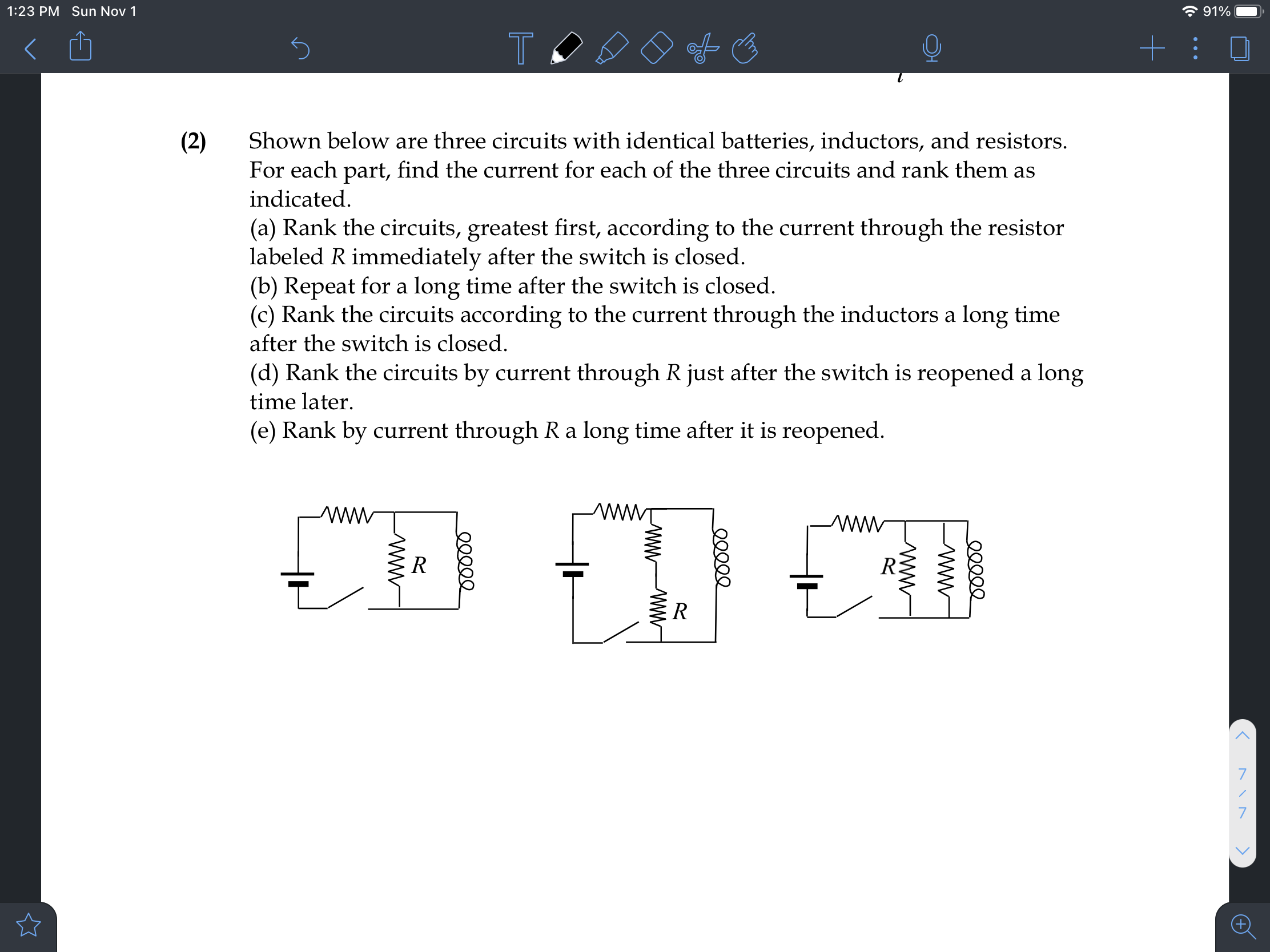 Solved Shown below are three circuits with identical | Chegg.com