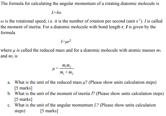 Angular Momentum Units