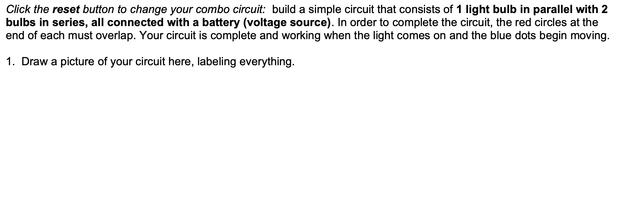 Solved Click the reset button to change your combo circuit: | Chegg.com