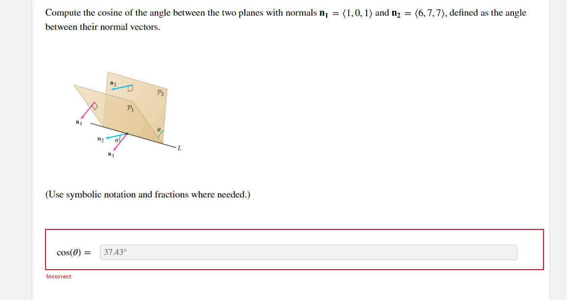 Solved Find the equation of the plane with normal vector | Chegg.com