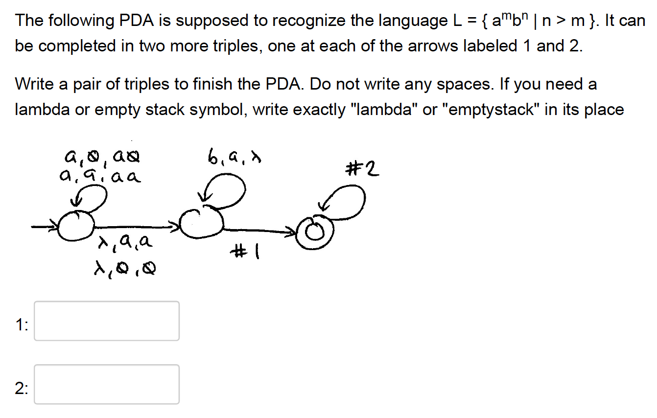 Solved The following PDA is supposed to recognize the | Chegg.com