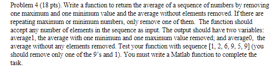 Solved Problem 4 (18 pts). Write a function to return the | Chegg.com