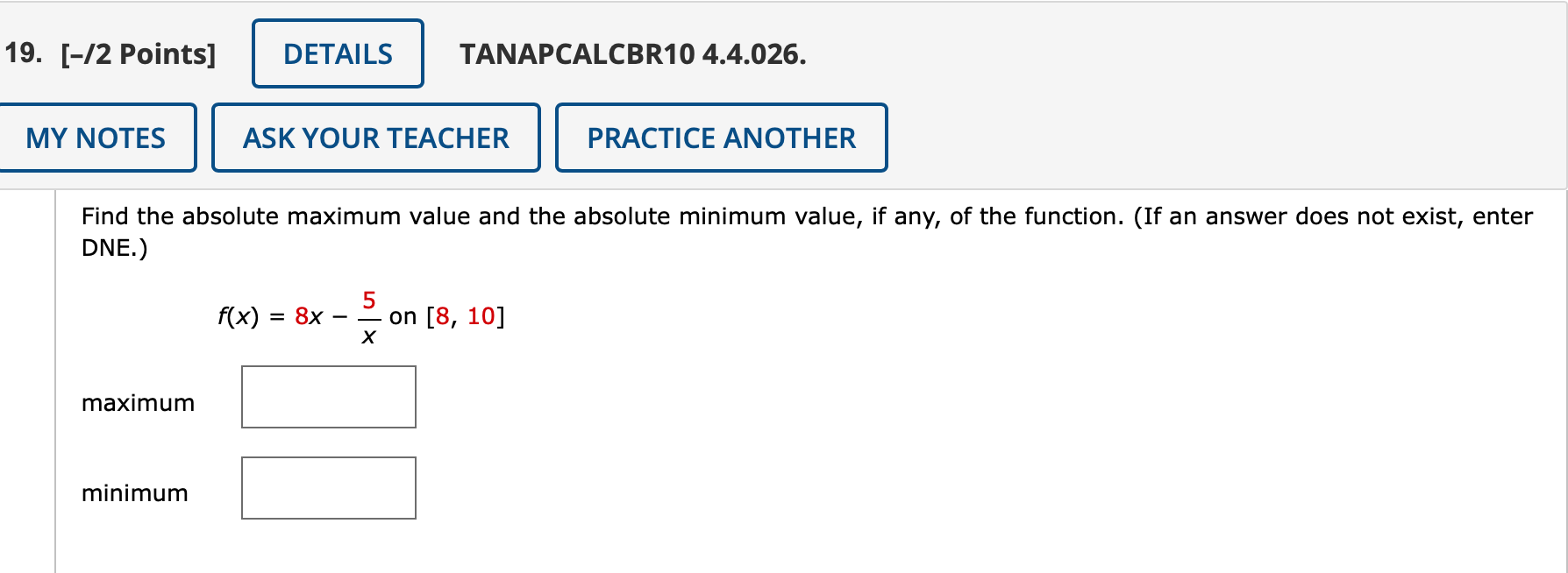 Solved Find the absolute maximum value and the absolute | Chegg.com