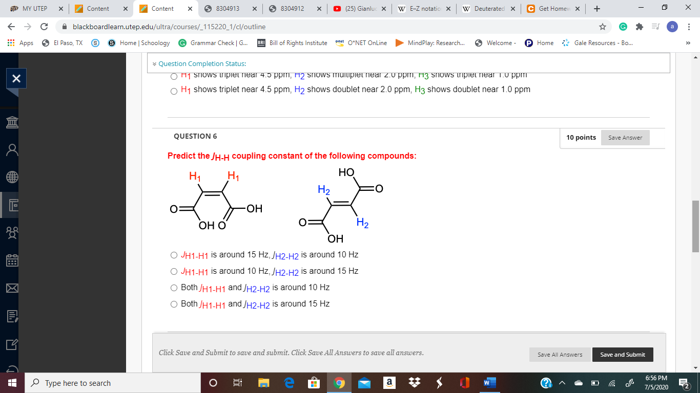 Solved Predict the NMR spectrum of the following | Chegg.com