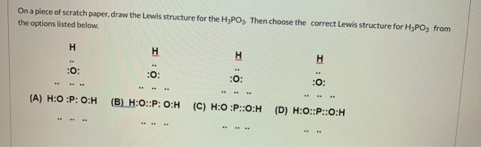 H3po3 Lewis Structure