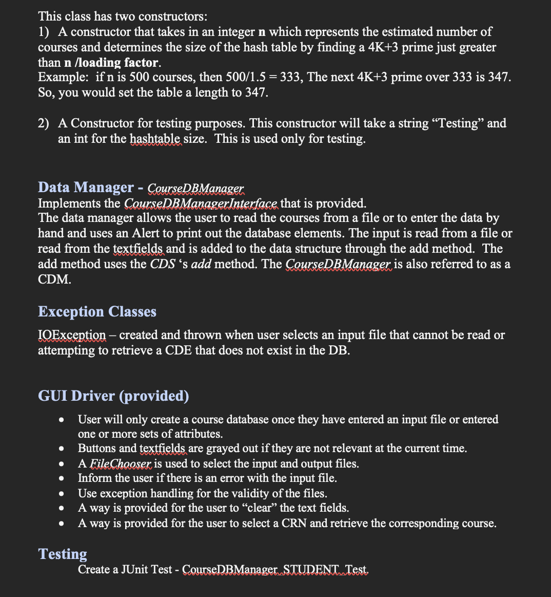 Data Element - CourseDBElement CourseDBElement | Chegg.com