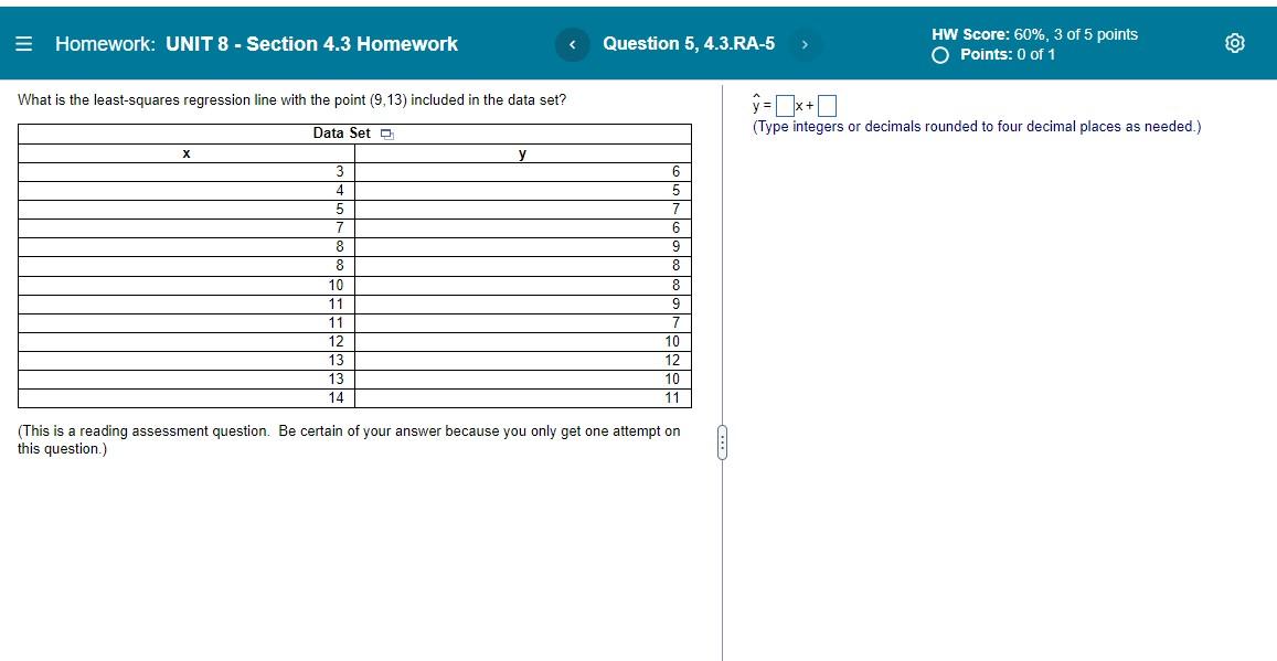Solved Homework: UNIT 8 - Section 4.3 Homework What is the | Chegg.com