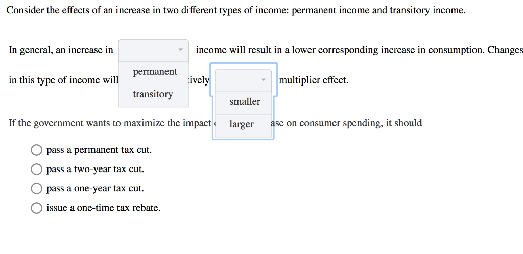 Solved Consider the effects of an increase in two different | Chegg.com