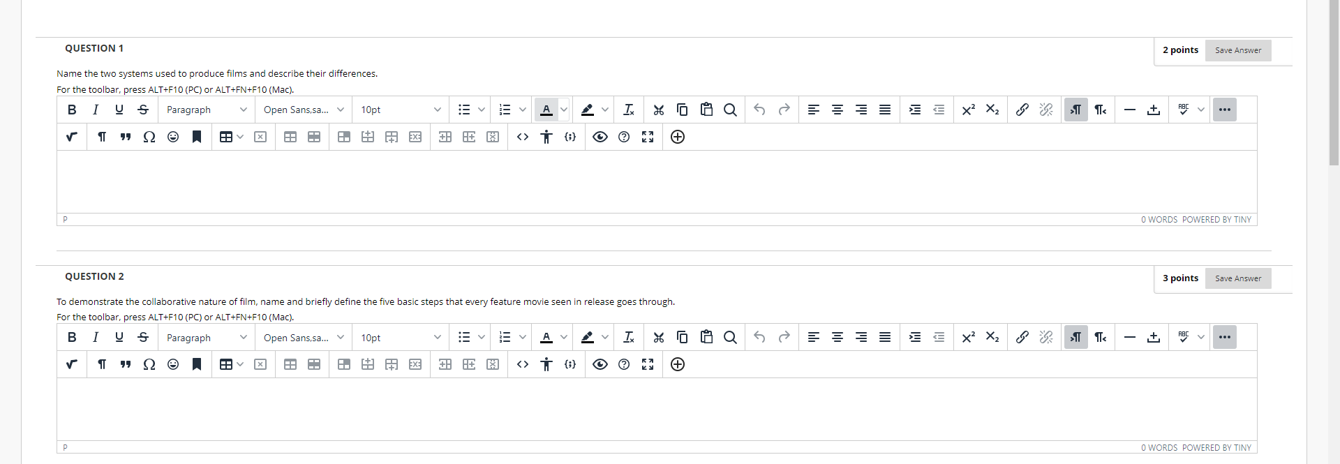Solved QUESTION 1 Name the two systems used to produce films | Chegg.com